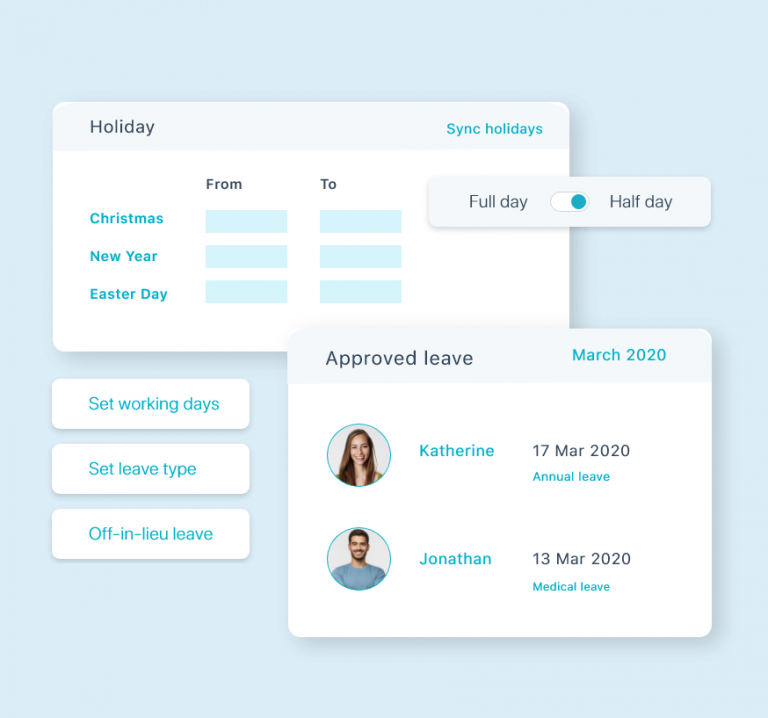 Online Leave Management System in Singapore | Carbonate HR