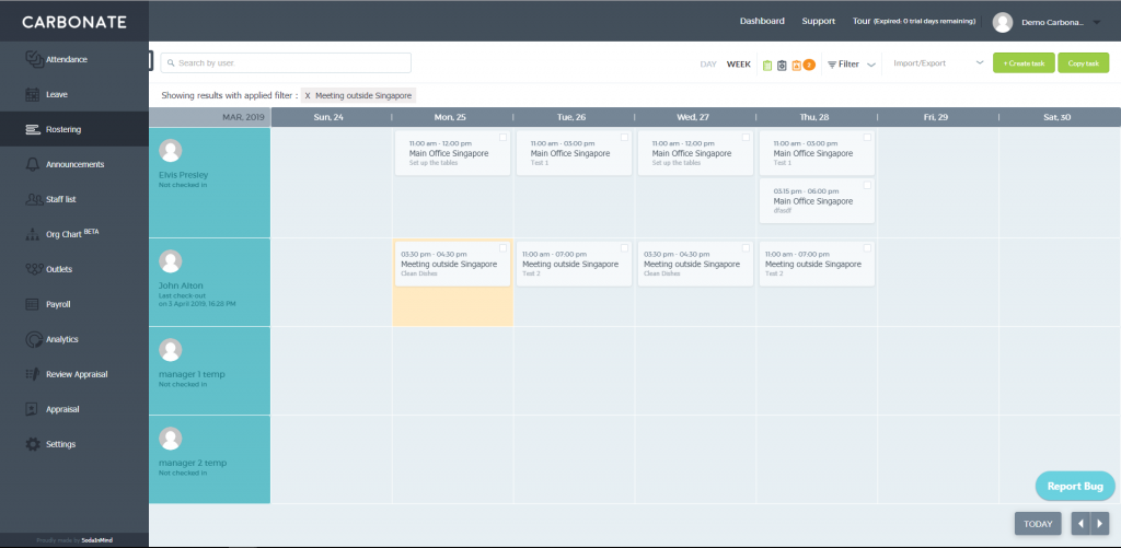 Create Bulk Rosters Using Template - Carbonate
