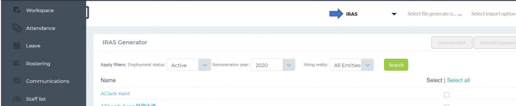 Generate the IR8A Form | Carbonate HR
