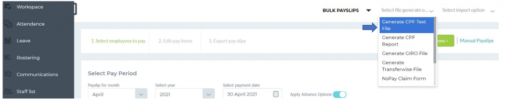 How to Generate CPF File for e-Submission | Carbonate HR