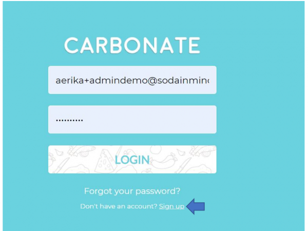 Signing up for Carbonate account | Carbonate HR