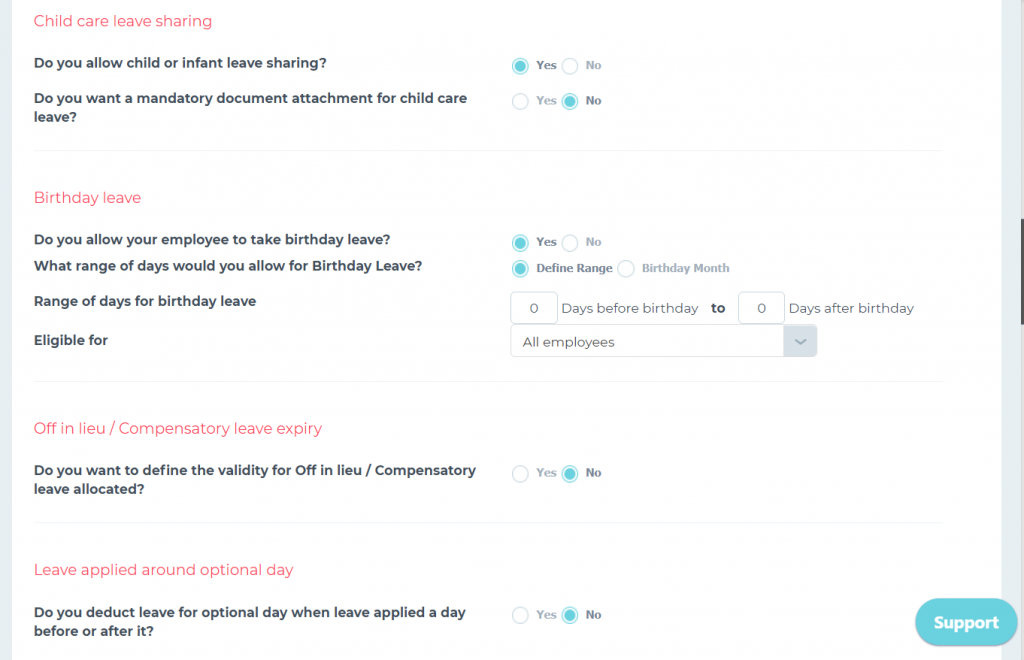 Navigate the Leave Setting | Carbonate HR