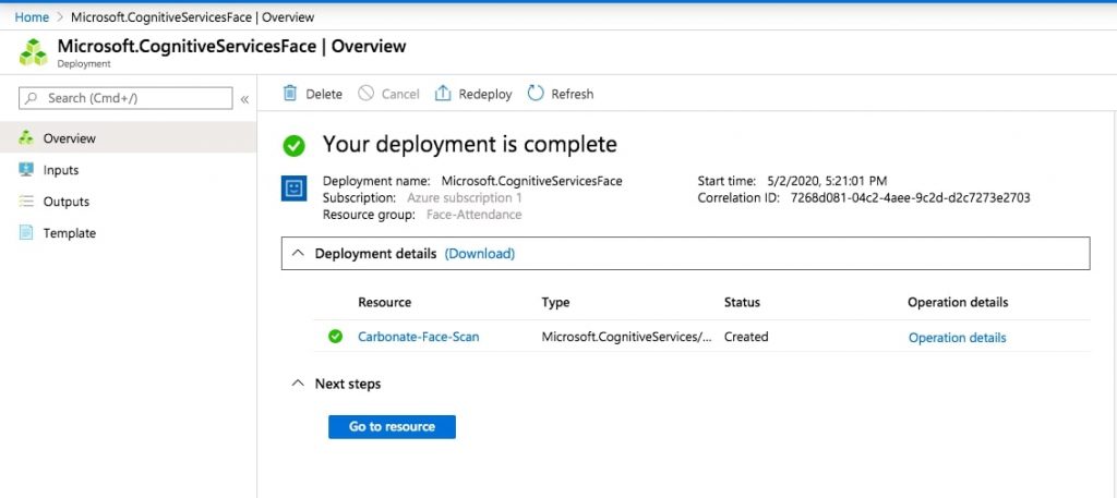 Setting up of Microsoft Azure Face Scan | Carbonate HR