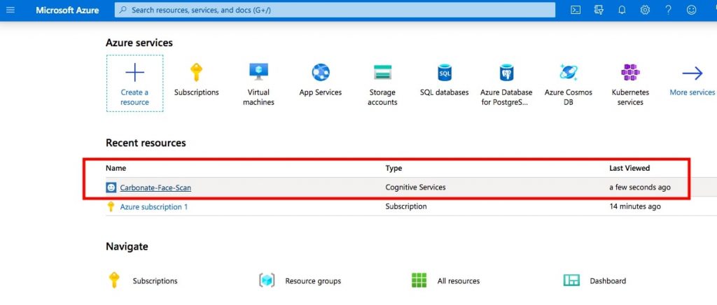 Setting up of Microsoft Azure Face Scan | Carbonate HR