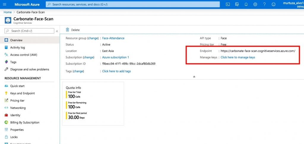 Setting up of Microsoft Azure Face Scan | Carbonate HR