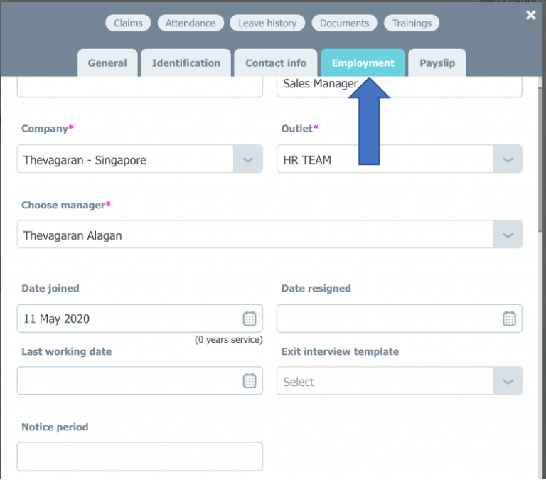 How to Auto stop calculation of resigned employee | Carbonate HR