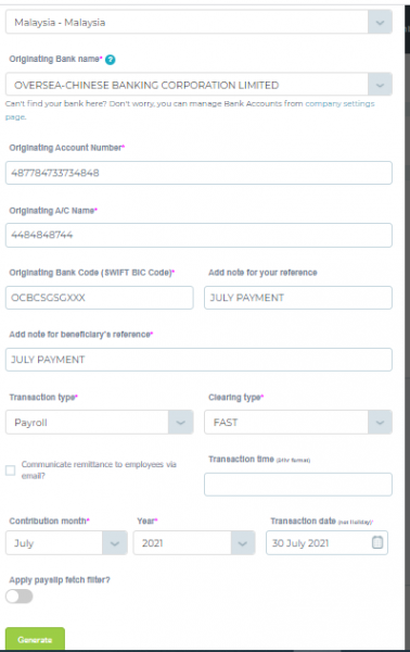 How to Upload the GIRO file in OCBC Bank | Carbonate HR