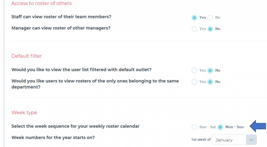 Weekly Roster Calendar | Carbonate HR