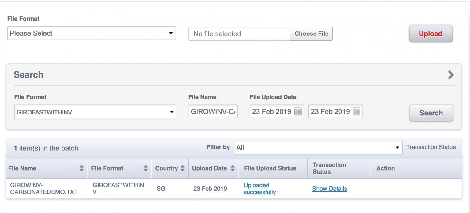 How to Upload the GIRO file in OCBC Bank | Carbonate HR