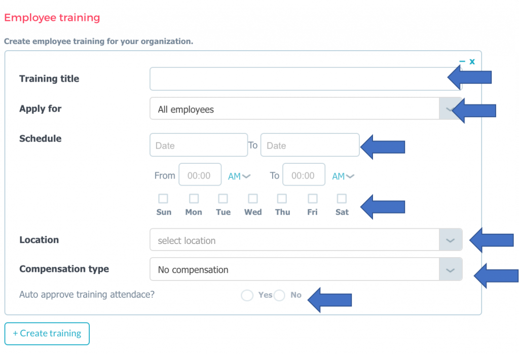 How to set up roster for employee training? | Carbonate HR