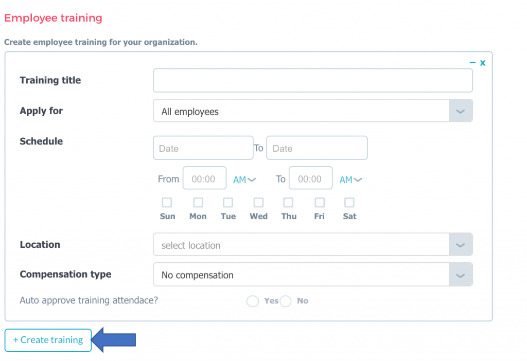 How to set up roster for employee training? | Carbonate HR