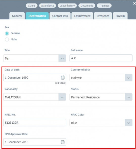 What are the conditions to calculate CPF contribution for employees ? | Carbonate HR