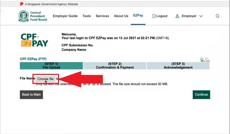 How to upload CPF file on CPF portal? | Carbonate HR