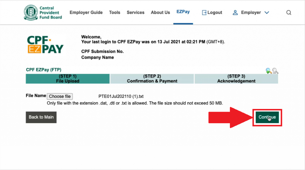 How to upload CPF file on CPF portal? | Carbonate HR