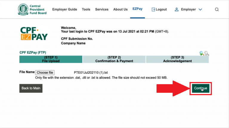How to upload CPF file on CPF portal? | Carbonate HR
