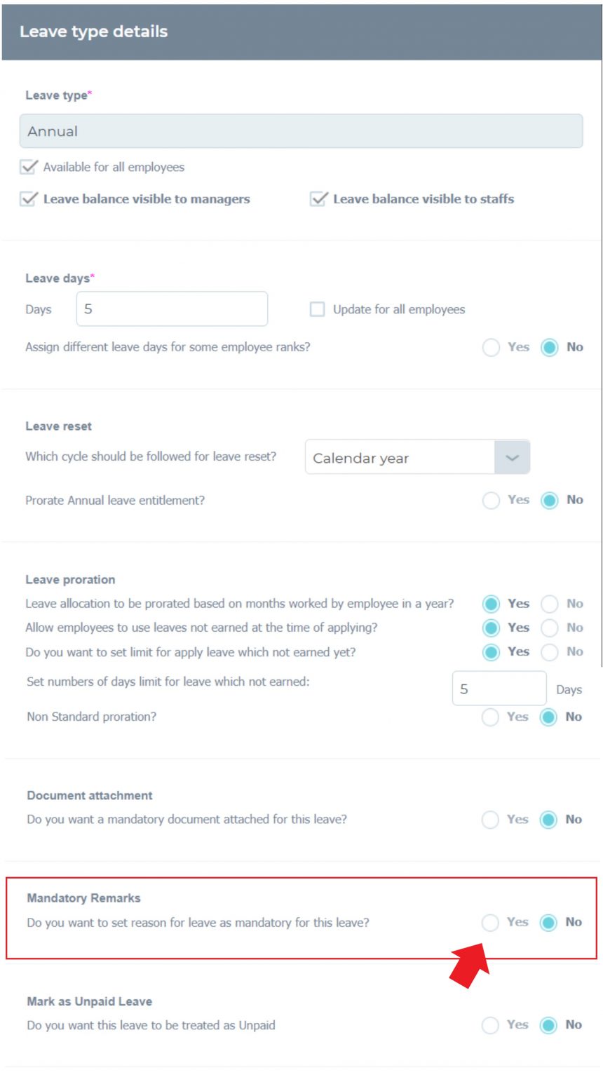 How To Add Compulsory Remarks For Leave Application? | Carbonate HR