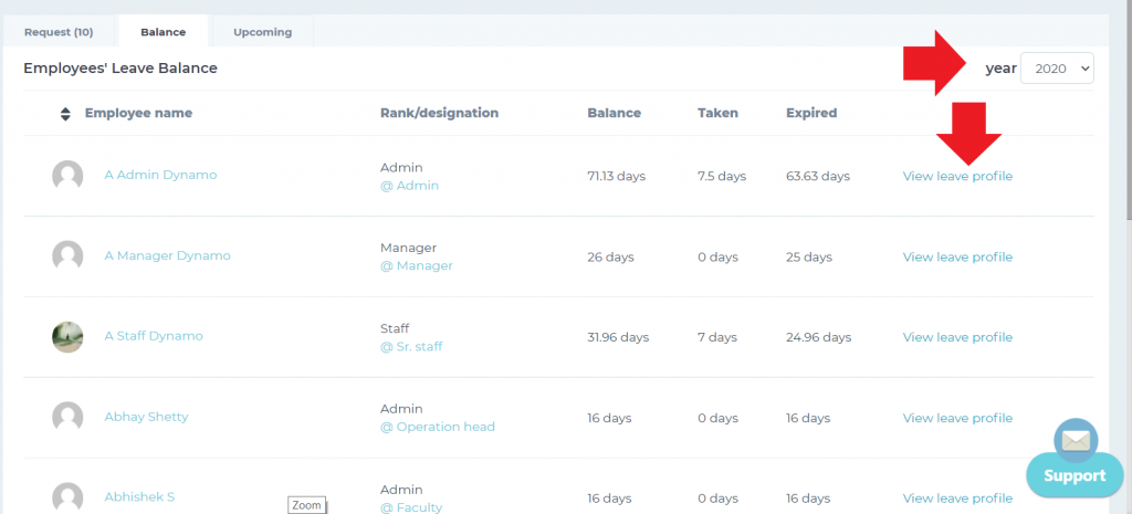 Retain the Past Records of Leave Balances | Carbonate HR