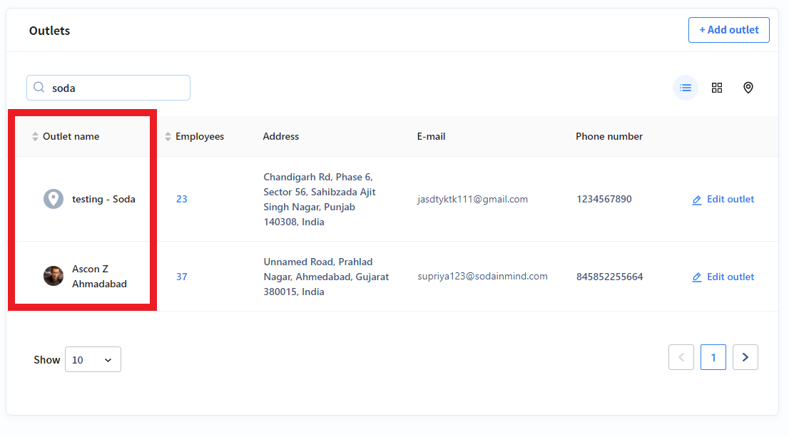 Search a Company Outlet (V.2) | Carbonate HR